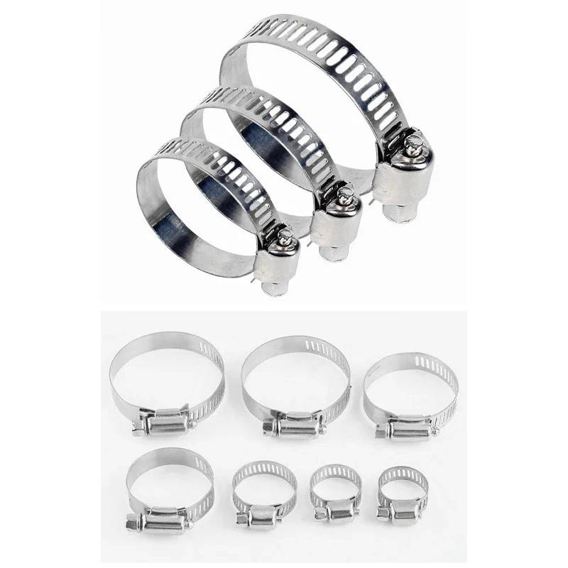Jual 8mm ~ 120mm Stainless Steel Drive Hose Clamps Adjustable Tri Gear ...