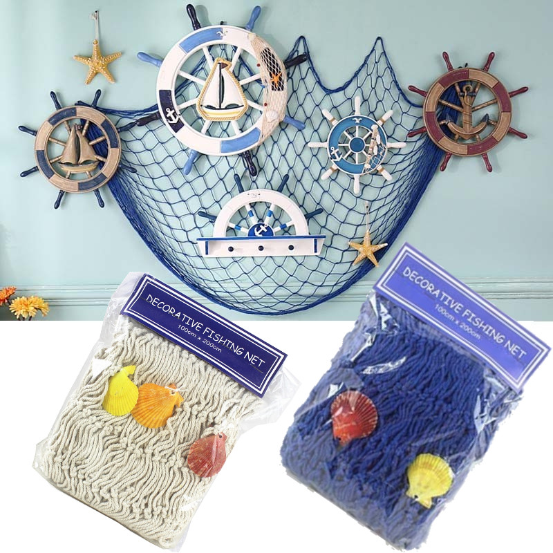Jual Ready Jaring Ikan Laut Mediterania 1m*2m Kreatif Untuk Dekorasi ...