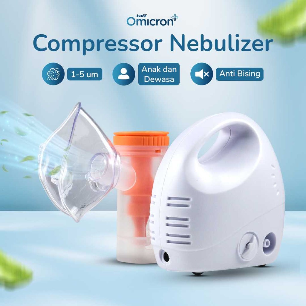 Jual TaffOmicron Alat Terapi Pernapasan Compressor Nebulizer Atomizer - GS-302 Original 99 ...