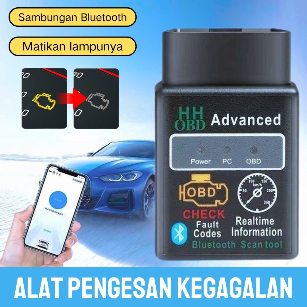 Jual Alat Diagnostik ELM 327 Detektor Mobil, Antarmuka Bluetooth OBD2 ...
