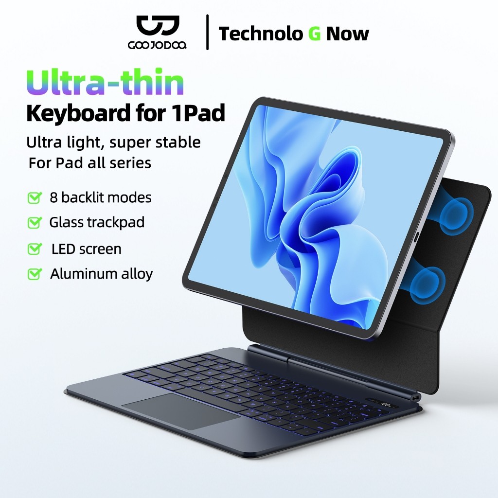 Jual GOOJODOQ Lightweight Magic Keyboard Case For iPad Air 4/5 Air6 11 ...