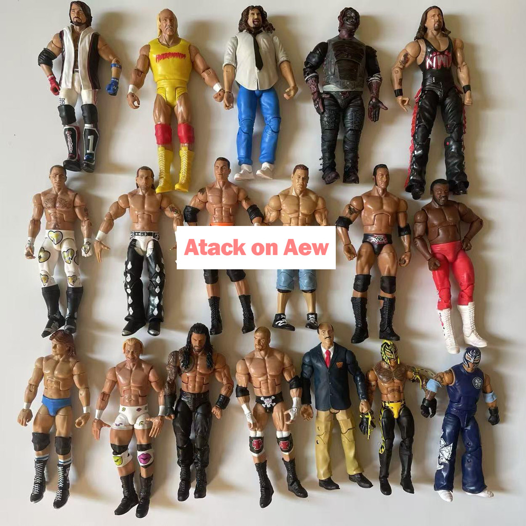 Jual WWE AEW DA Roman Reigns John Cena Hulk Action Figure Wrestling ...