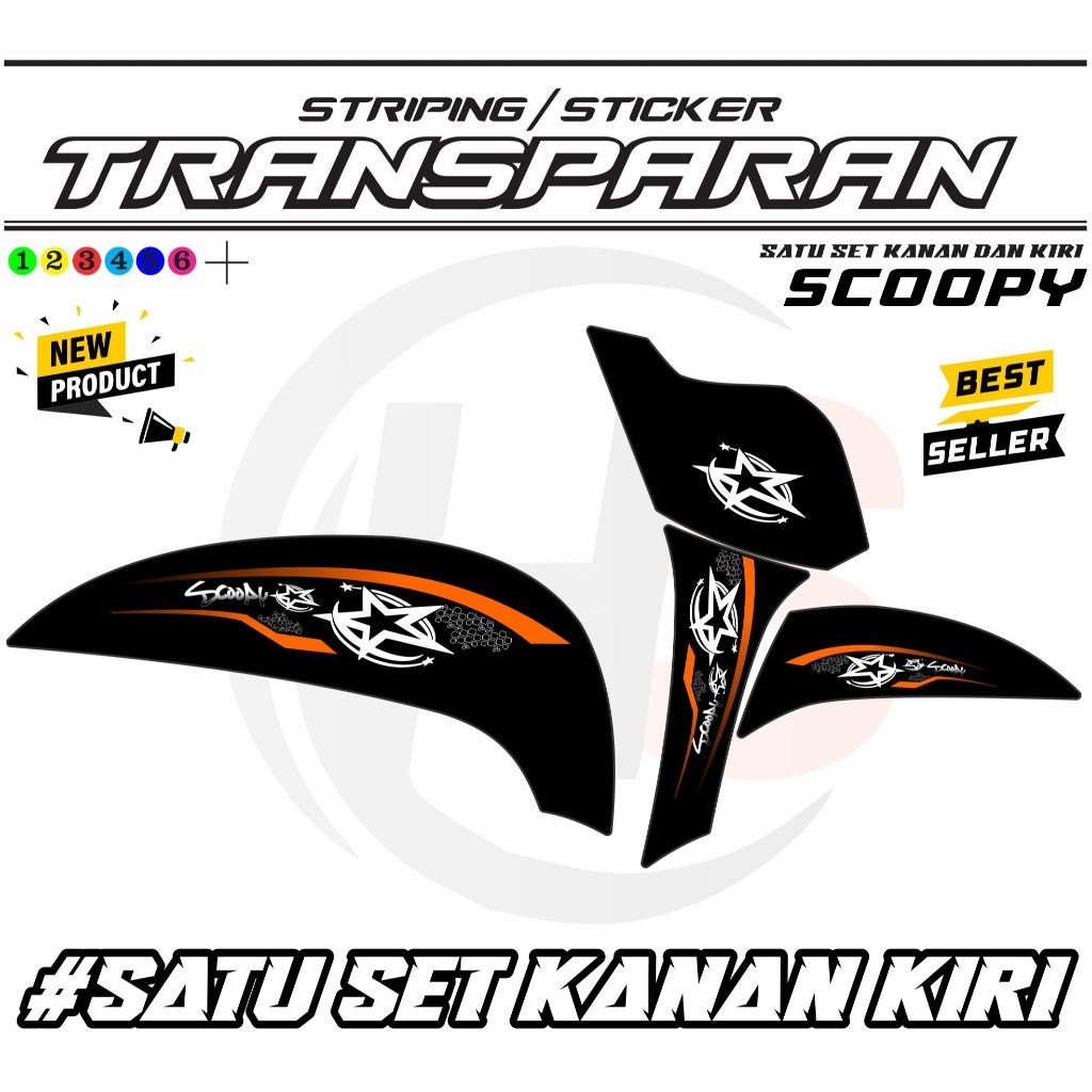 Jual Stiker Striping Lis Variasi Scopy 2017/2024 Polet Simpel Scopy ...