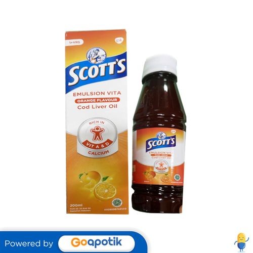 Jual Scott'S Emulsion Vita Rasa Jeruk Sirup 200 Ml | Shopee Indonesia