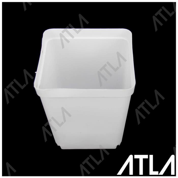 Jual Square Pot 10 cm White Kotak Traypot Seedling Tray Putih ...