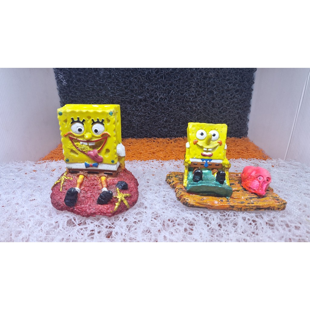 Jual Hiasan Aquarium Aquaspace Model SpongeBob / Hiasan Aquarium Sponge ...