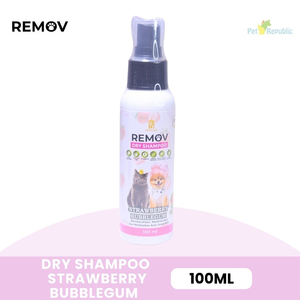 Jual REMOV Dry Shampoo Strawberry Bubblegum 100ml | Shopee Indonesia