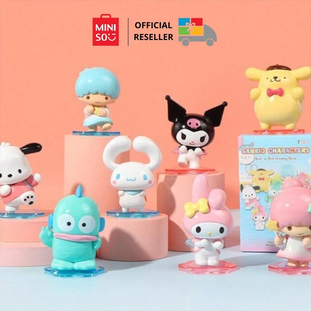 Jual MINISO x SANRIO Characters Back to Back Series Blind Box Figure ...