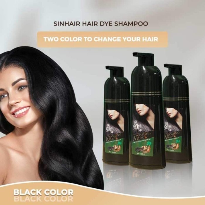 Jual Sin Hair Shampoo Jepang Original Pewarna Rambut Herbal Penghitam ...