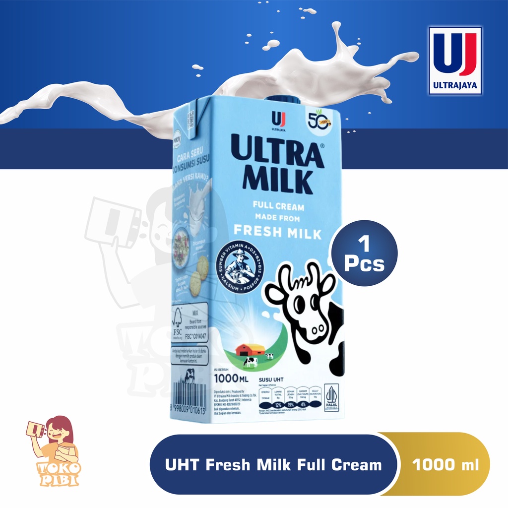 Jual Ultra Milk UHT Fresh Milk 1000ml | Shopee Indonesia