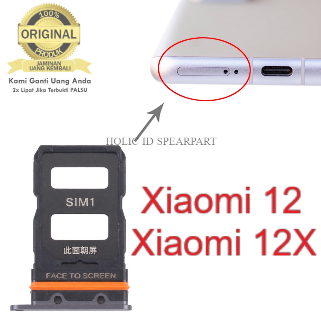 Jual Simtray - Simlock - Sim Tray - Tempat Kartu Sim - Xiaomi 12 ...