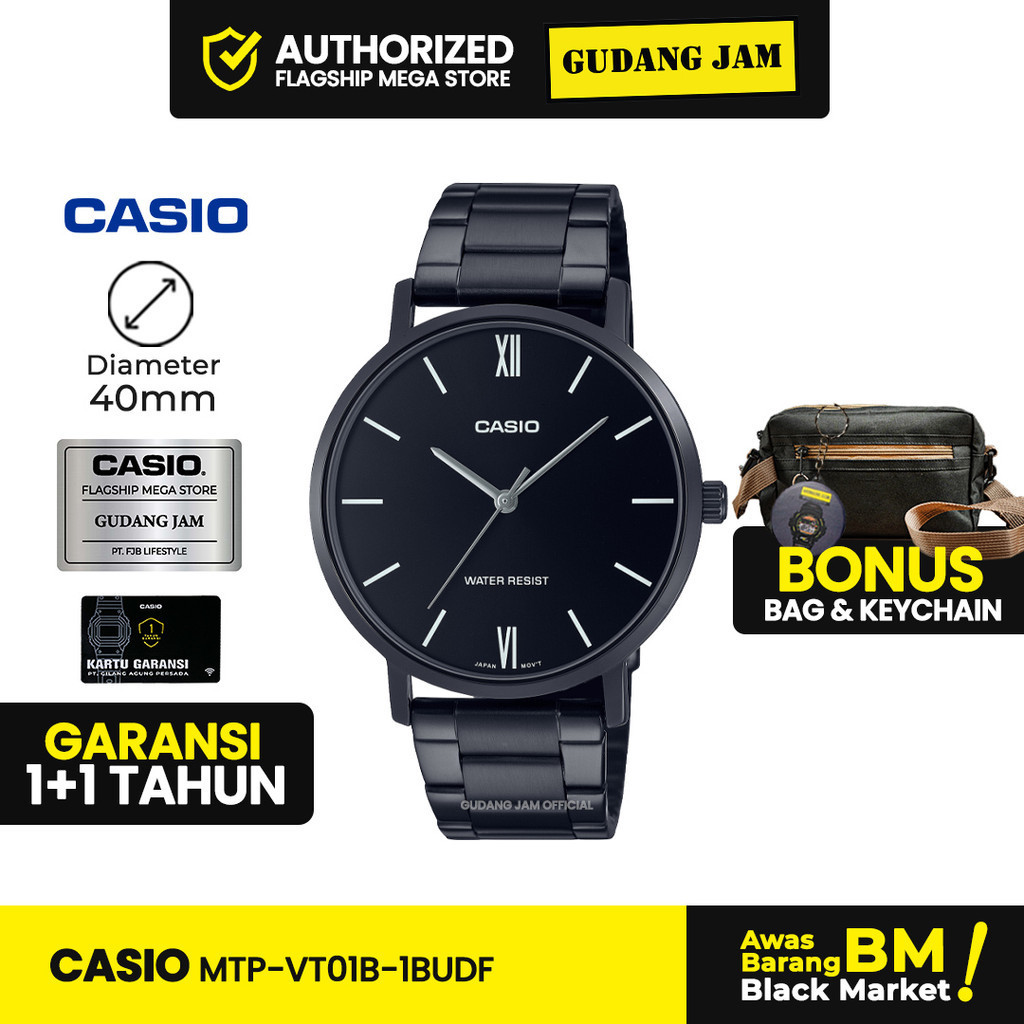 Jual Casio MTP-VT01B-1BUDF MTP-VT01B MTP-VT01 MTPVT01B MTP VT01B ...