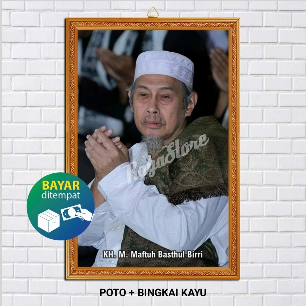 Jual POSTER POTO + BINGKAI KH M MAFTUH BASTHUL BIRRI / POSTER H M MAFTUH BASTHUL BIRRI / POSTER ...
