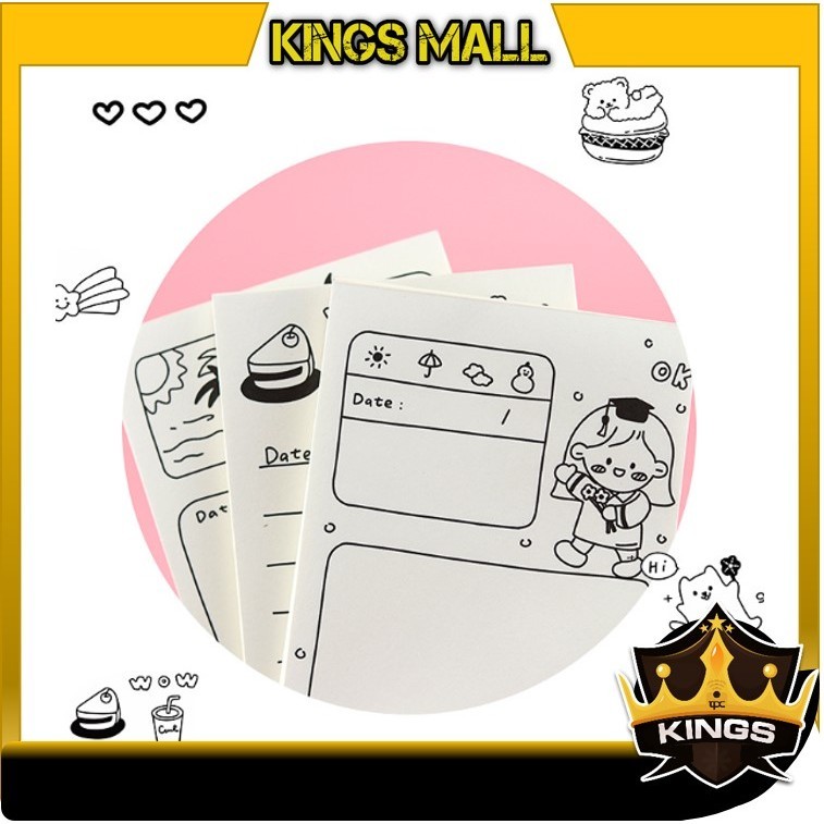 Jual KINGs - S6272 Memo Tempel Kartun / Sticky Notes Motif Kartun Lucu ...