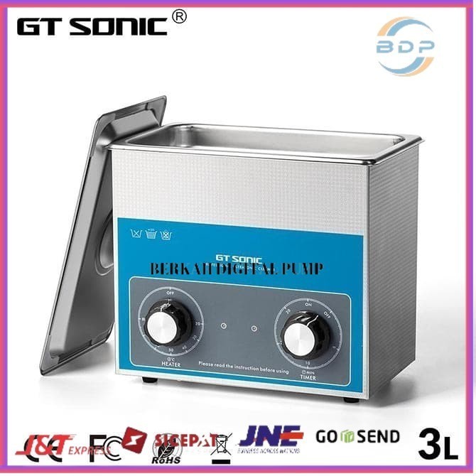 Jual GT Sonic Ultrasonic Cleaner 3L Pembersih Ultrasonik Timer Ultra ...