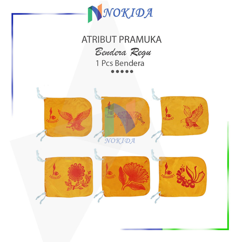 Jual Nokida Bendera Regu Pramuka [Hewan/Bunga] / Bendera Pramuka ...