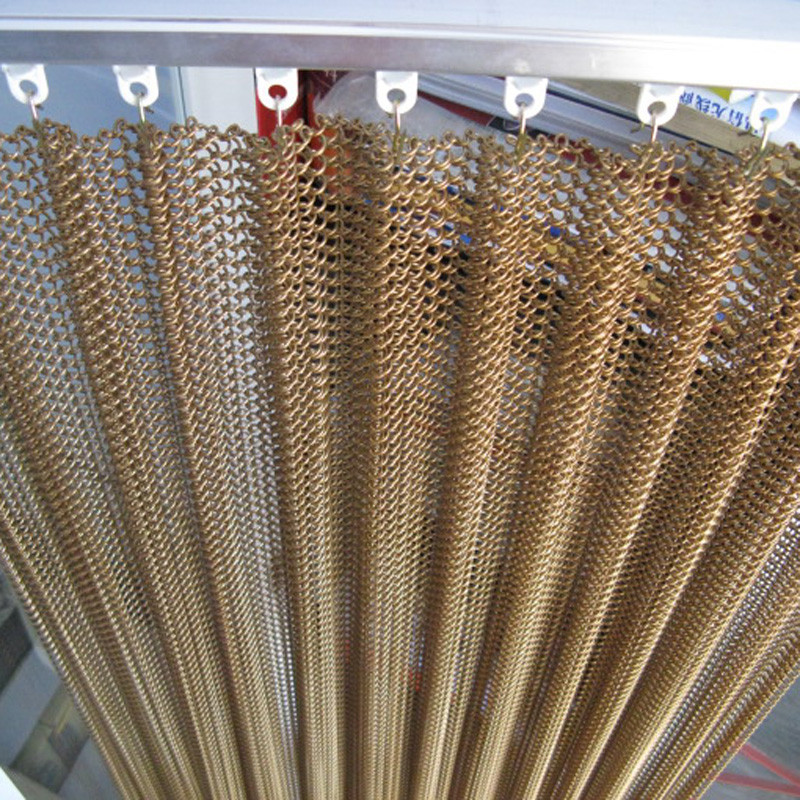 Jual Architectural Woven Wire Mesh Decorative Metal Netting Drapery ...