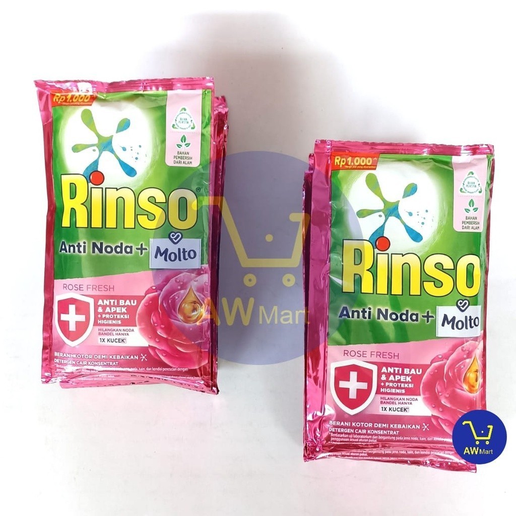 Jual RINSO LIQUID RENCENG 6 SACHET X 38ML - RINSO CAIR SACHET RENCENGAN ...