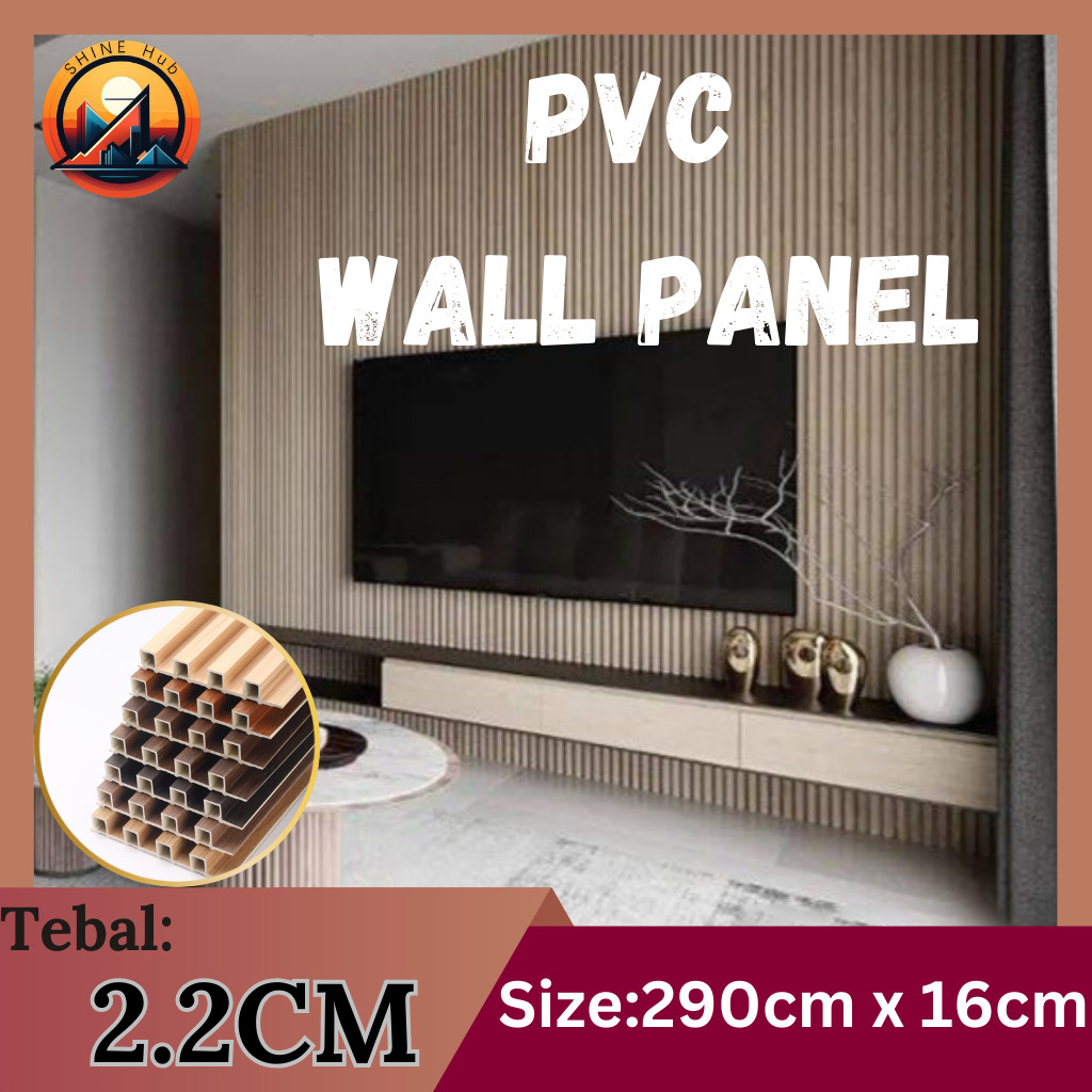 Jual Wall Panel Dinding PVC 160x22mm 2.9Meter / Anti Rayap Dan Anti Air ...