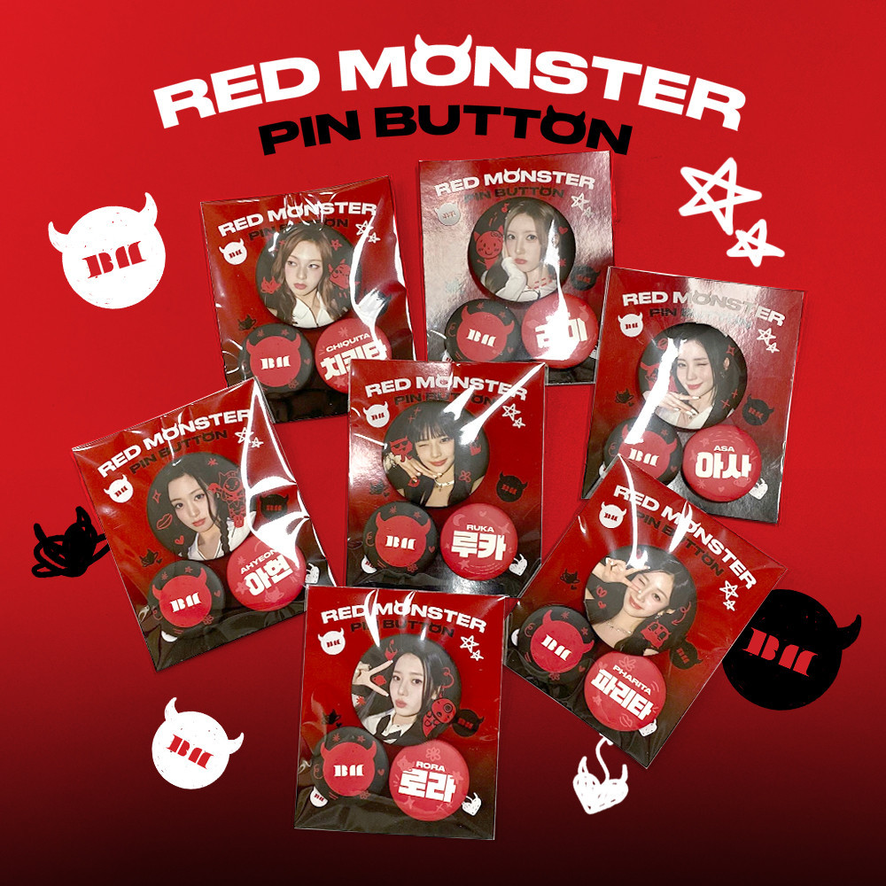 Jual BABYMONSTER - Red Monster Pin Button Fanmade | Shopee Indonesia