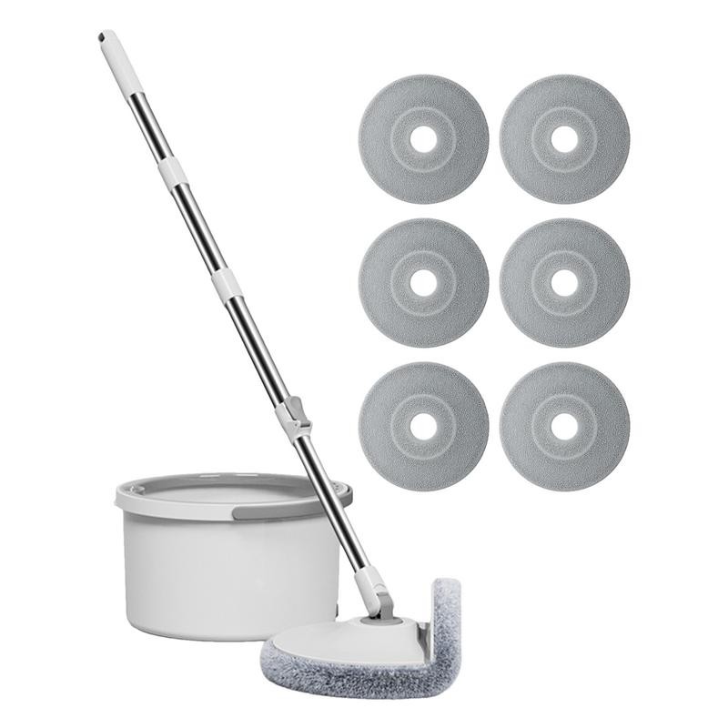 Jual Mop Spinner And Bucket Portable Round Bucket With Mop Single Layer ...