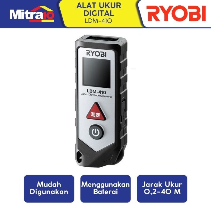 Jual RYOBI LDM-410 LASER DISTANCE METER 40M | Shopee Indonesia