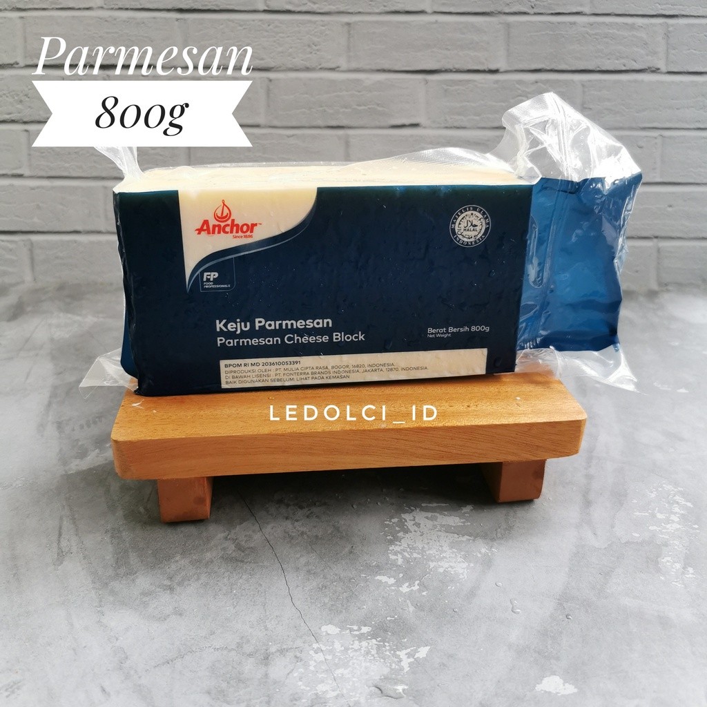 Jual ANCHOR KEJU PARMESAN CHEESE BLOK BLOCK 800 GRAM (KEMASAN ASLI ...