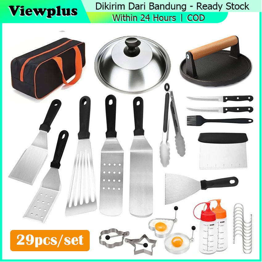 Jual 29PCS Alat BBQ Barbecue Grilling Tools Utensil / Peralatan ...