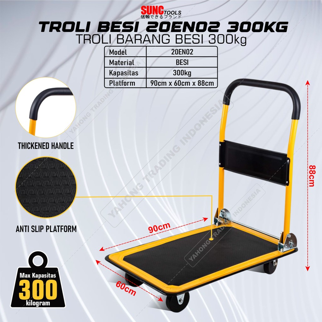 Jual Troli Lipat 300kg Trolli Besi Trolley Serbaguna Troly Barang ...