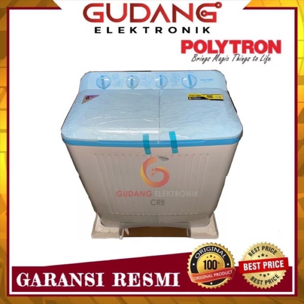 Jual MESIN CUCI 2 TABUNG POLYTRON PWM 8073 TWIN TUBE POLYTRON PWM-8073 ...
