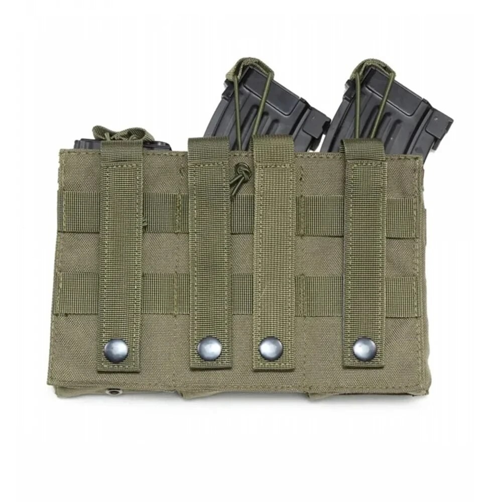 Jual Tactical Triple Molle Magazine Pouches Airsoft AK 7.62 5.56mm M4 ...