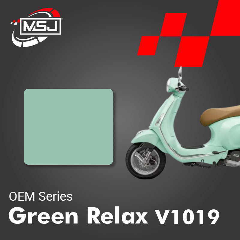 Jual Cat Motor Green Relax | Vespa Motorcycle V1019 | MSJ | Shopee ...