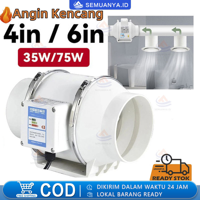 Jual Blower Dapur / 220V / 4 inch Penghisap Asap Dapur / Kipas Angin ...