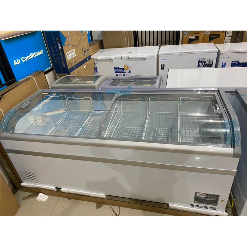 Jual Gea SD-700BY Curved Sliding Glass Freezer Daging - SD700BY - SD ...