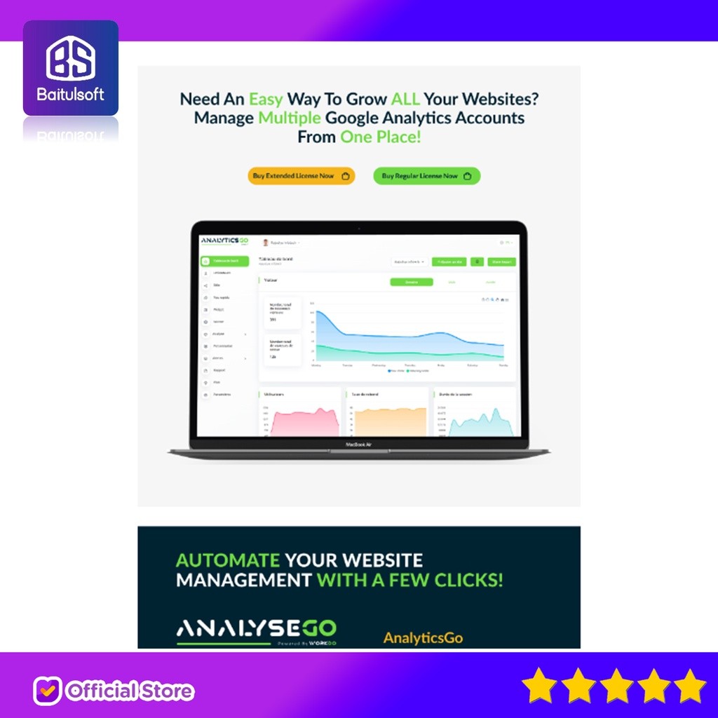 Jual SOURCE CODE APLIKASI GOOGLE ANALYTICS – MULTISITE | Shopee Indonesia