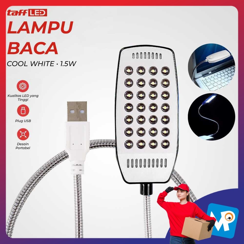 Jual Lampu Baca Mini LED USB Cool White 1.5W with Switch - TaffLED ...