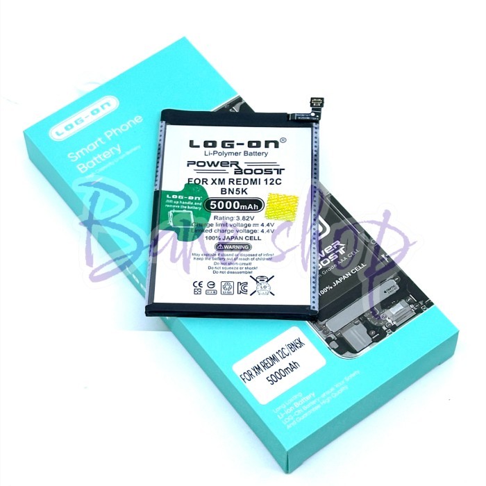 Jual BATERE BATERAI LOG ON XIAOMI REDMI 12C BN5K BN-5K POWER BOOST BATRE BATTERY | Shopee Indonesia