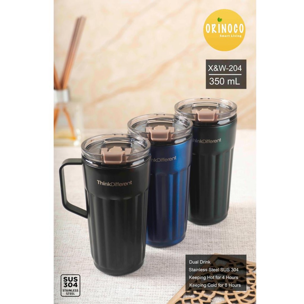 Jual Orinoco Mug Stainless Steel XW-204 Tumbler Multifungsi Gelas Kopi ...