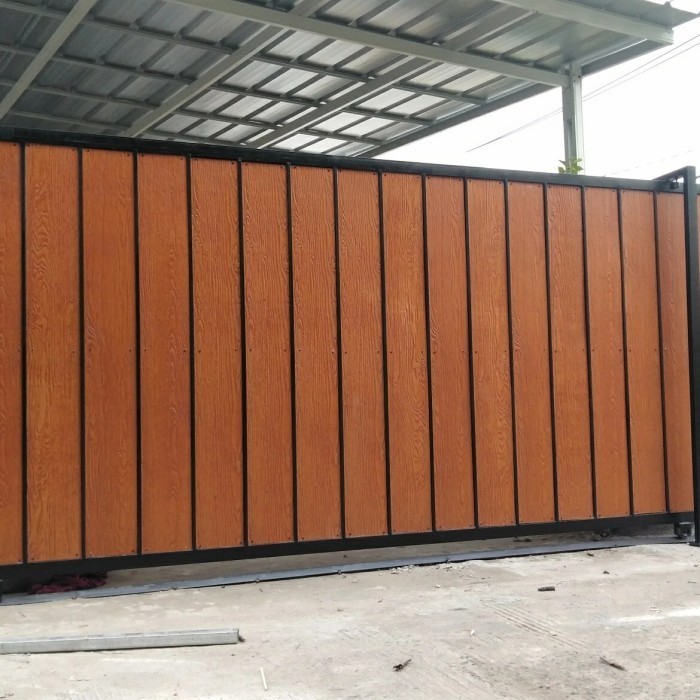 Jual PAGAR MINIMALIS MODEL GRC KAYU | Shopee Indonesia