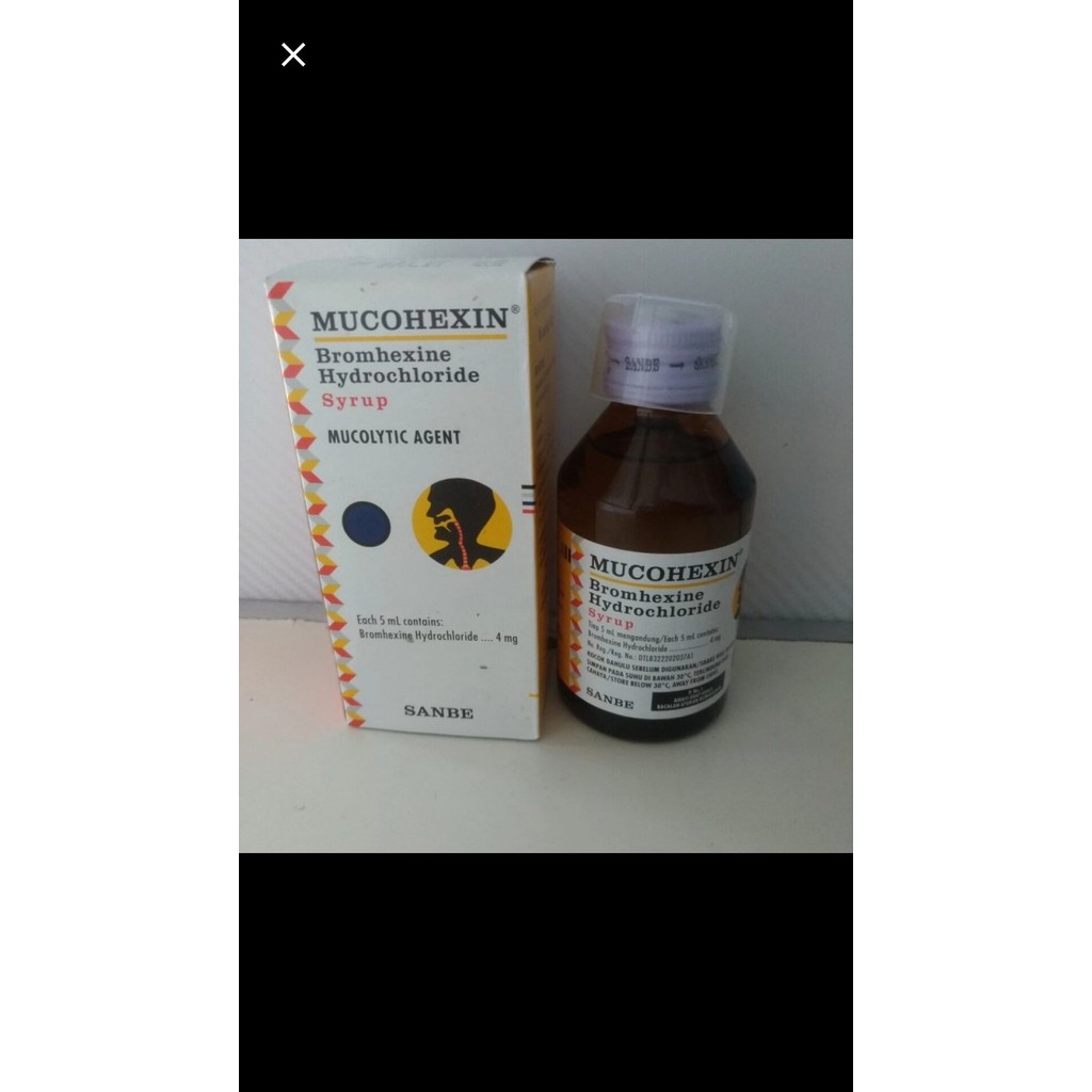 Jual MUCOHEXIN muco muko hexin sirup syrup 120ml mucolitic mukolitik ...