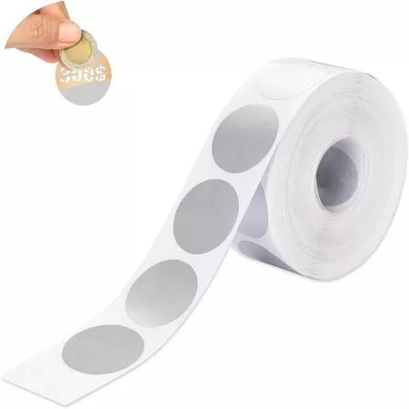 Jual 300pcs Label Gosok Voucher 2.5cm / Scratch Label / Sticker Gosok ...
