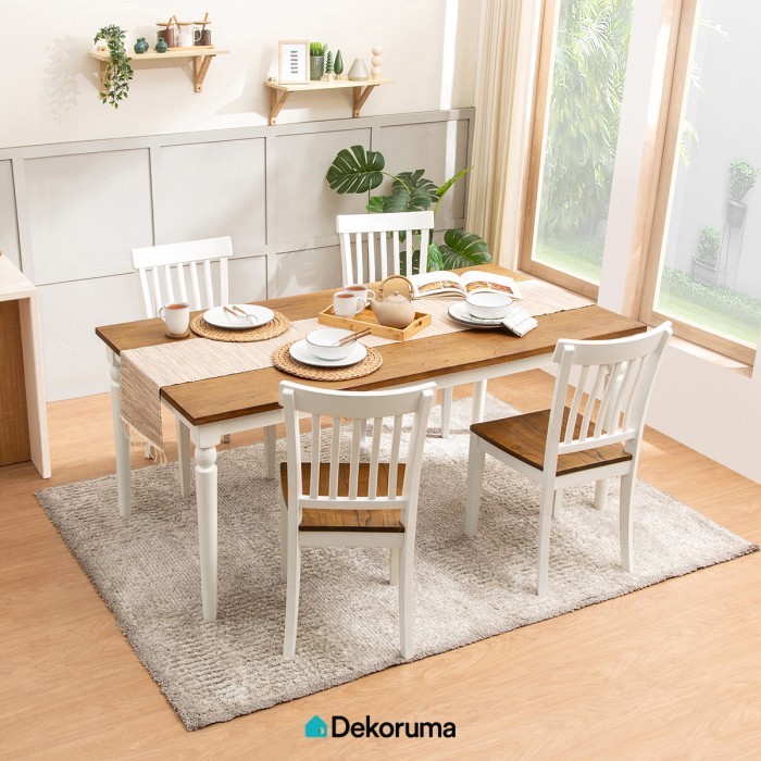 Jual Dekoruma TORA Meja Makan 180 cm / Dining Table | Shopee Indonesia