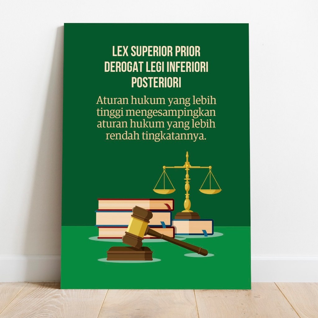 Jual Poster Lex Superior Prior Aturan Hukum yang Lebih Tinggi ...