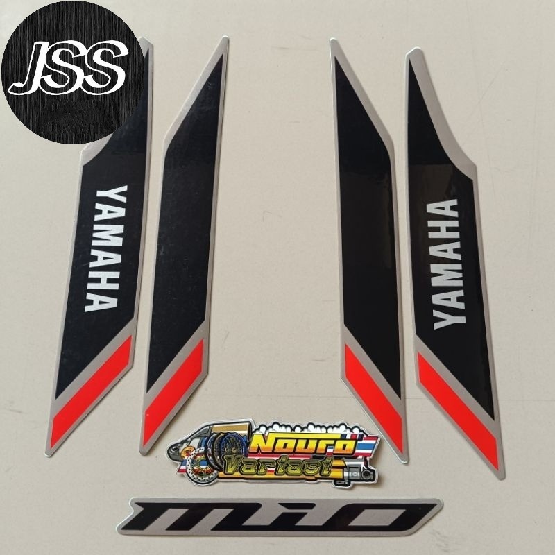 Jual striping Yamaha Mio gravis 125 silver 2023 2024 stiker list body ...