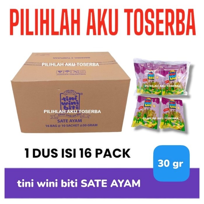 Jual Biskuit TINI WINI BITI 30 gram Rasa SATE AYAM - ( HARGA 1 DUS ...