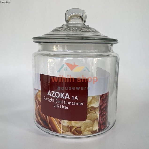 Jual Toples Kaca Azoka 1A / Seal (3.6liter) DLX GLASS (sealer) | Shopee ...
