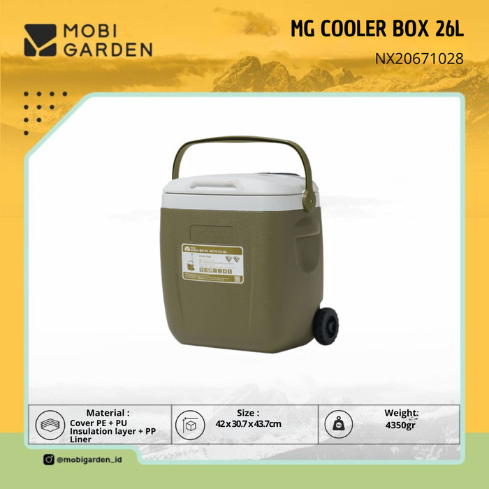 Jual Cool Box Mobi Garden NX20671028 Outdoor Cooler Box 26L | Shopee Indonesia