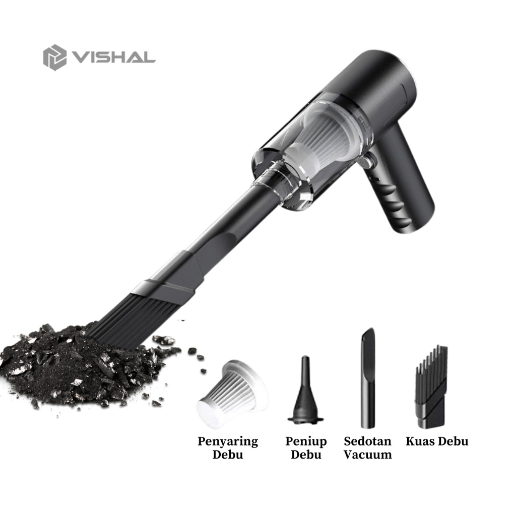 Jual VISHAL Penyedot Debu Genggam 3 In 1 Multifungsi Portable Wireless ...