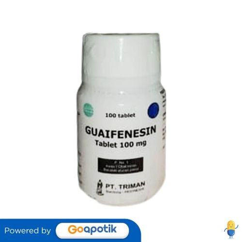 Jual Guaifenesin Triman 100 Mg Botol 100 Tablet | Shopee Indonesia