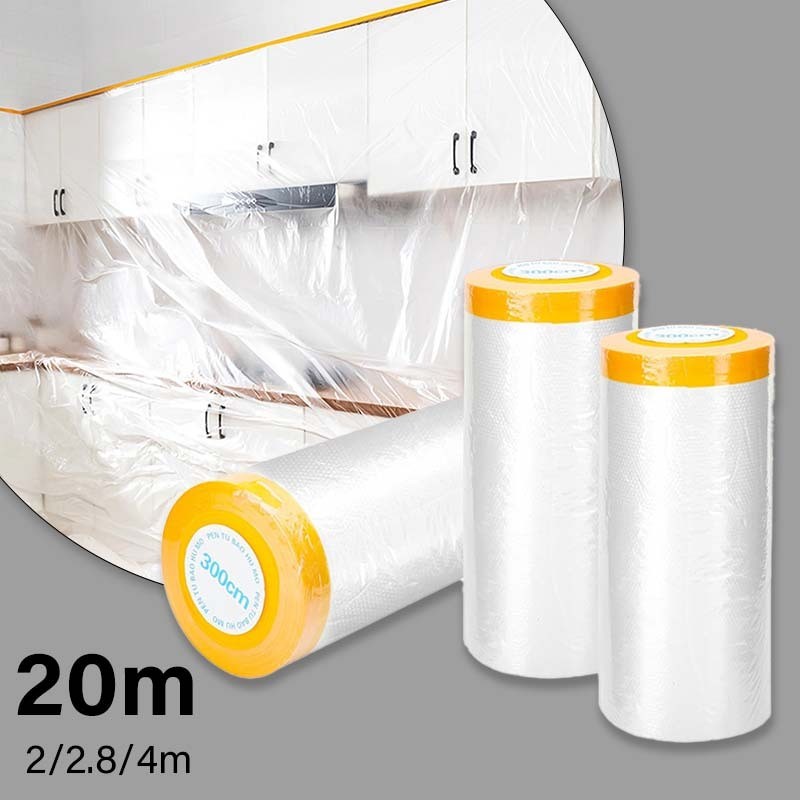 Jual 2/2.8/4*20M Covering Masking Tape Masking Film Masking Tape ...